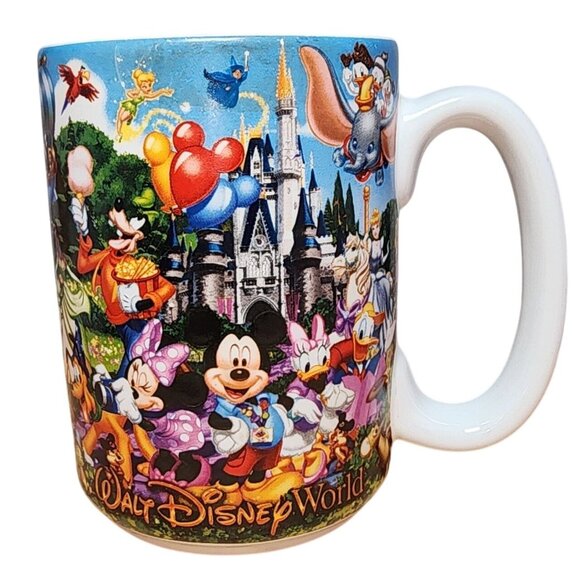 Disney | Dining | Vintage Disney Parks Dad Coffee Cup Mug Castle Wrap ...
